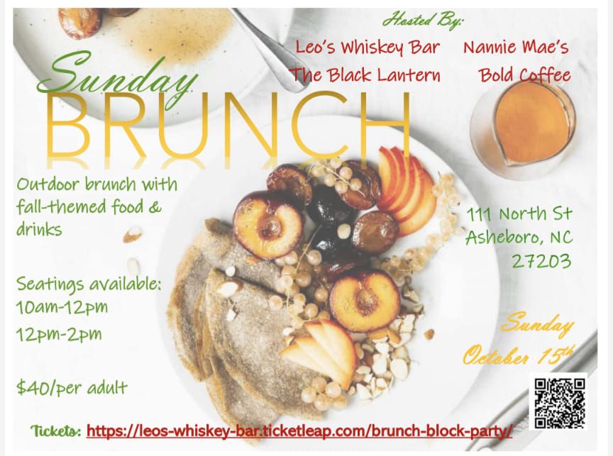 Brunch Block Party, Leo's Whiskey Bar, Asheboro, 15 October 2023 ...