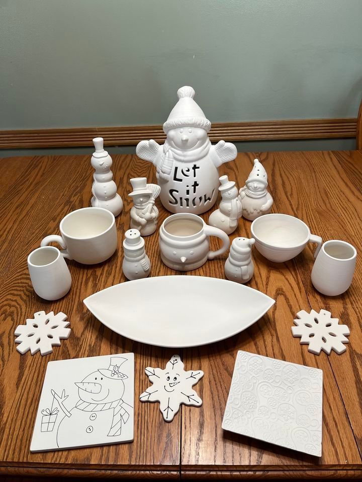 Snowflakes and Mimosas Paint Your Own Pottery Event , Spoon Market ...