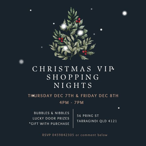 Christmas VIP Shopping Nights, Labelle Designs, Annerley, 7 December ...