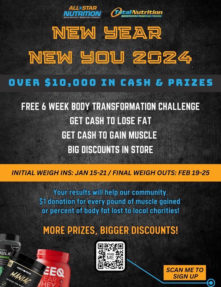 FREE NEW YEAR NEW YOU CHALLENGE, All-Star Nutrition St. Cloud (St ...