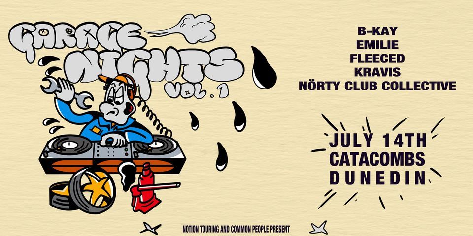 Garage Nights Vol.1 - Dunedin, Catacombs Nightclub, Gore, 14 July 2023 ...