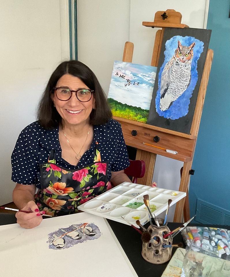 Watercolors, Greeting Cards and Framed Wool Art with Joanne Chapline ...
