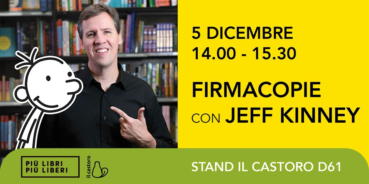 FIRMACOPIE CON JEFF KINNEY A PLPL!, Centro Congressi Roma La Nuvola, 5 ...