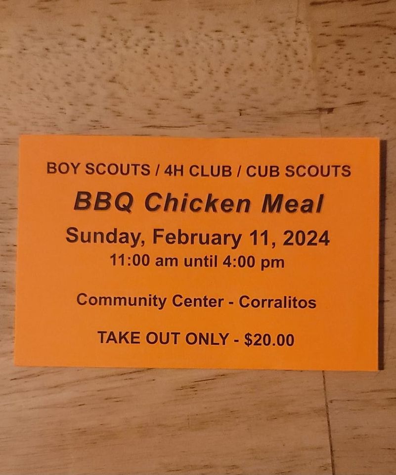 Corralitos Padres Chicken BBQ, Corralitos Padres, February 11 2024 ...