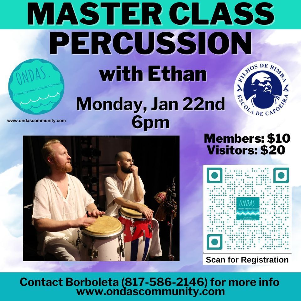 Master Class: All-Levels Percussion, ONDAS. A Community of Movement and ...