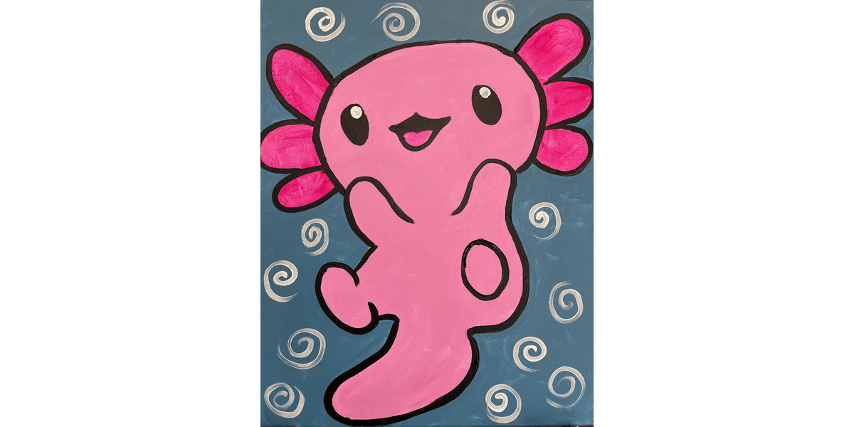 Axolotl Joy - Paint and Sip in Norfolk | Classpop!™, Pinot's Palette ...