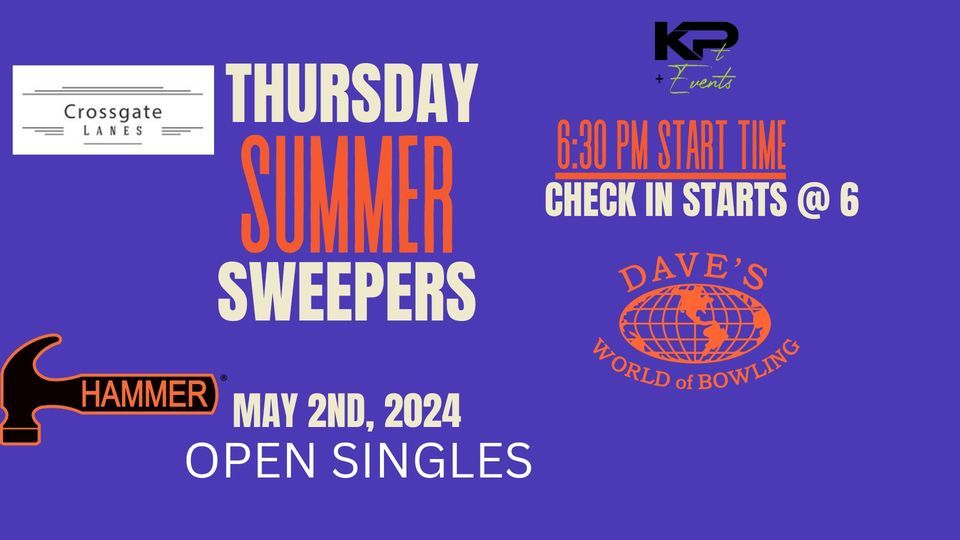 Thursday Summer Sweepers Week 1: Singles, 4230 Hunt Rd, Blue Ash, OH, 2 ...