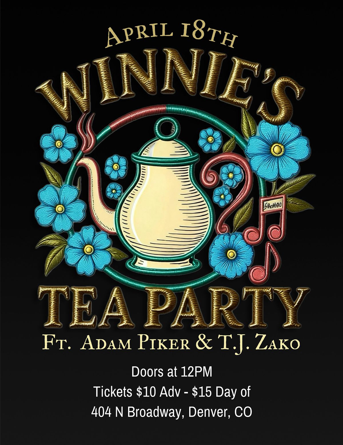 Winnies Tea Party, Bar 404, Denver, 18 April 2026 | AllEvents