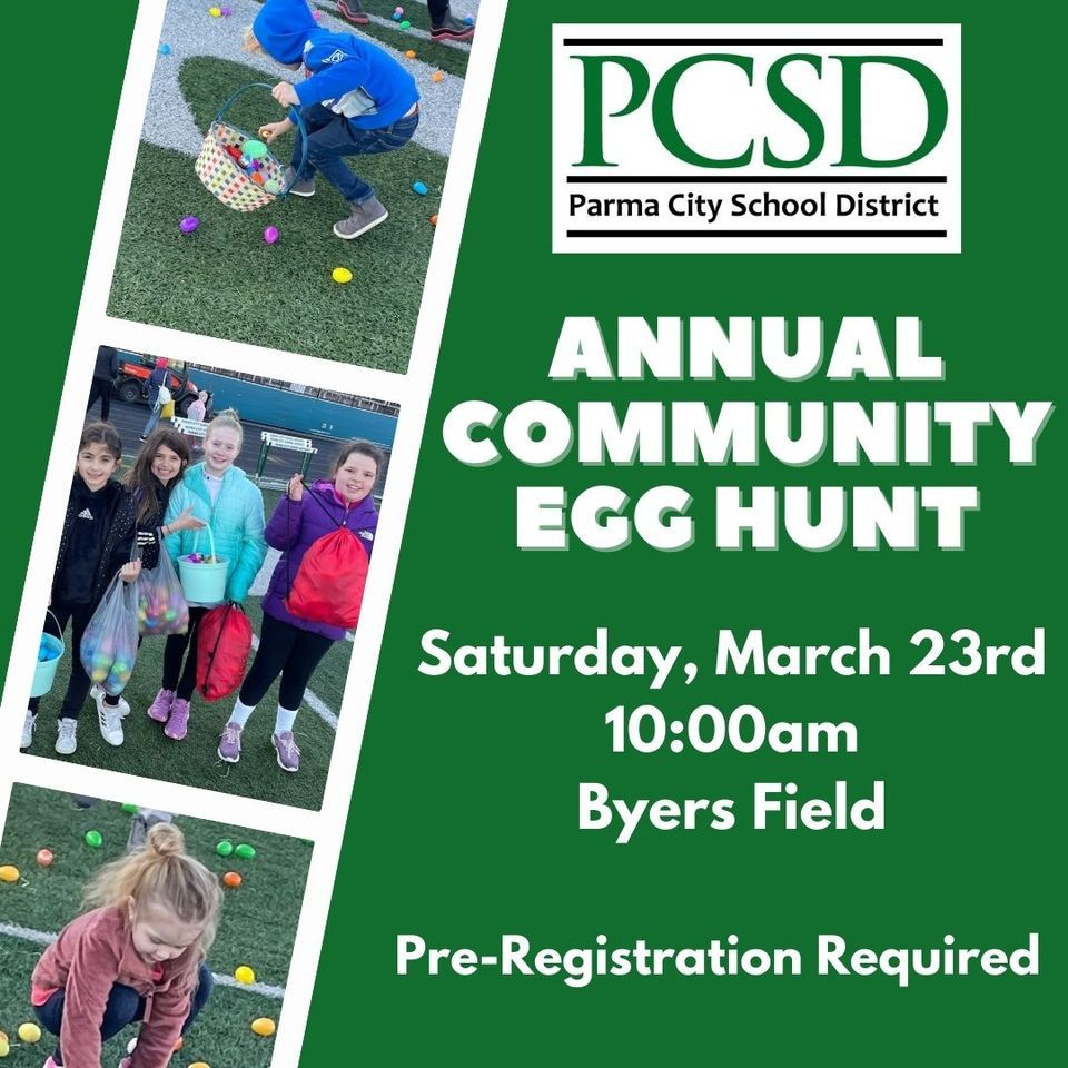 PCSD Annual Community Egg Hunt, Byers Field, Parma, 23 March 2024 ...