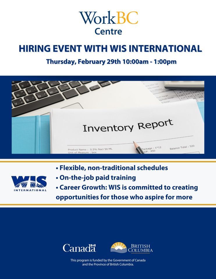 WIS International Hiring Event, WorkBC Vernon, 29 February 2024 ...