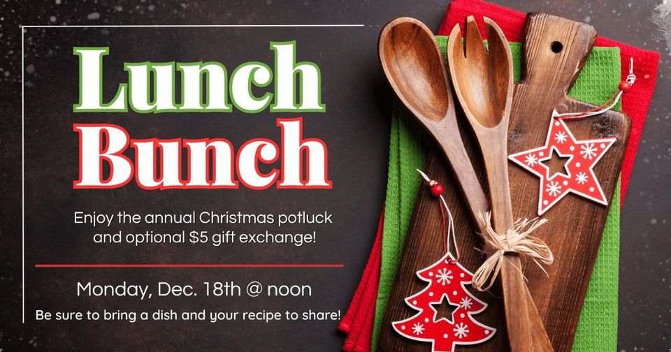 Lunch Bunch: Holiday Potluck, Upper Sandusky Community Library, 18 ...