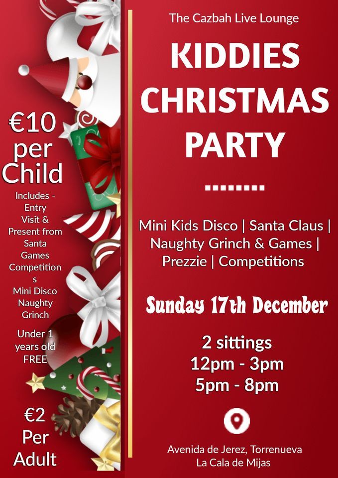 Kiddies Christmas Party, The Cazbah Live Lounge, Villanueva De La ...