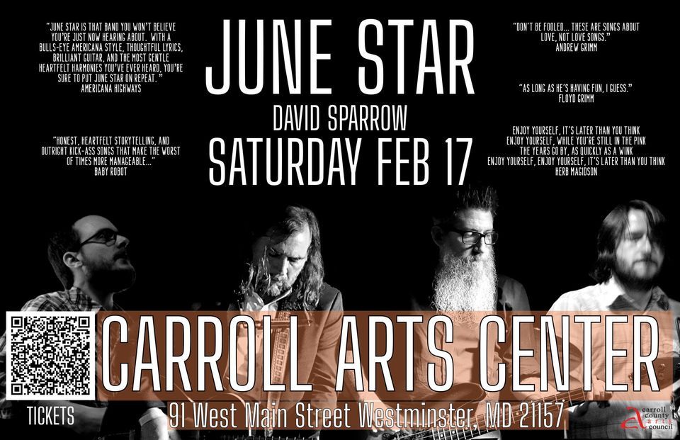 June Star @ Carroll Arts Center Headliner Series, Carroll Arts Center ...