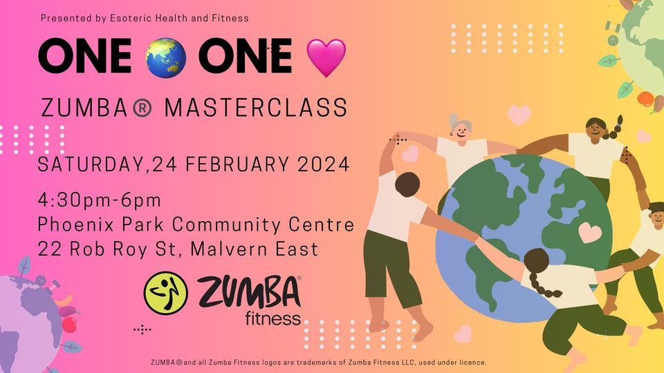 One World One Love Zumba Masterclass, Phoenix Park Community Centre, 22 ...