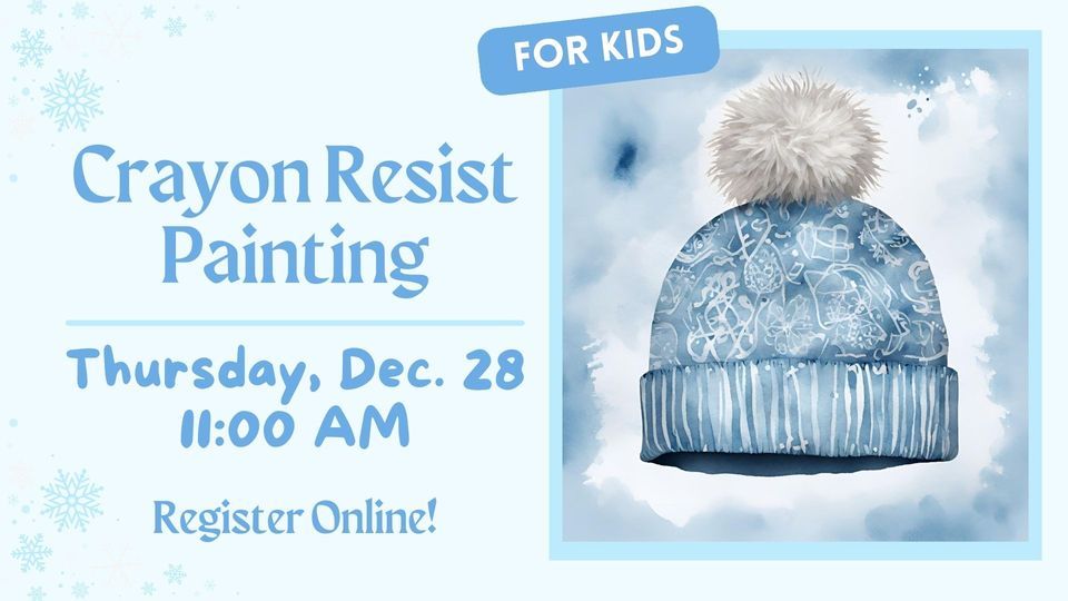 Crayon Resist Painting for Kids, Barrington Library, December 28 2023 ...