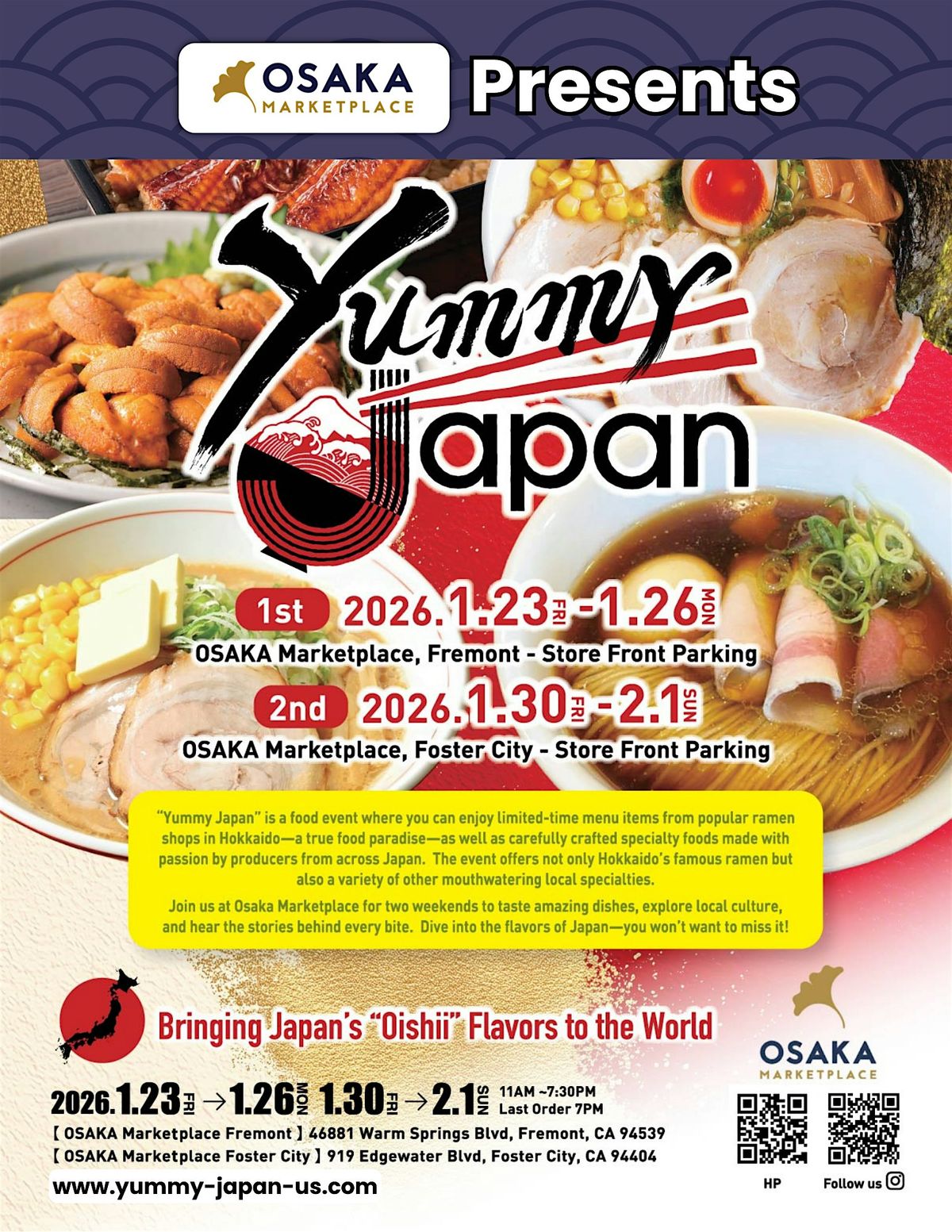 Pop-Up Food Festival Yummy Japan Comes to Osaka Marketplace, Osaka ...