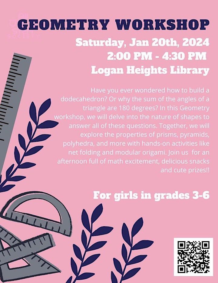 Geometry Workshop, Logan Heights Library, San Diego, January 20 2024 ...