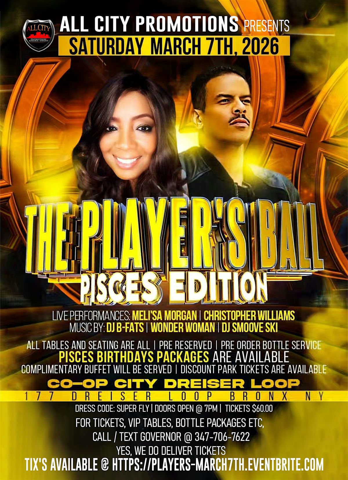 SAT MACH 7TH, PLAYERS BALL @ CO-OP DREISER LOOP, 177 Dreiser Loop, The ...