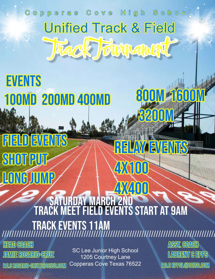 Unified Track and Field Meet, S.C.Lee Jr. High, Copperas Cove, 2 March ...