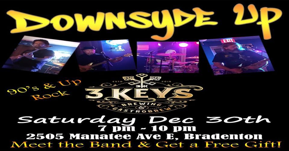 3 Keys Brewing and Gastrobrew Presents Downsyde Up Band, 3 Keys Brewing ...