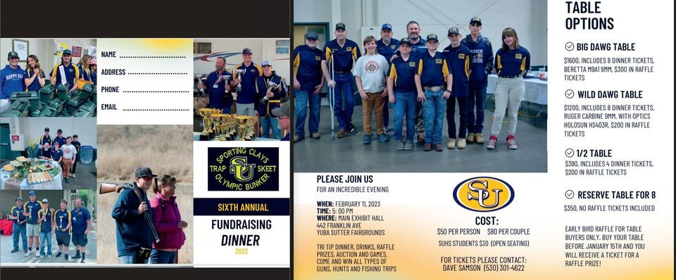 Sutter High School Fundraiser dinner for the Trap Skeet Sporting Clay ...