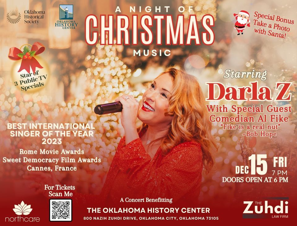 A Night of Christmas Music starring Darla Z, Oklahoma History Center ...