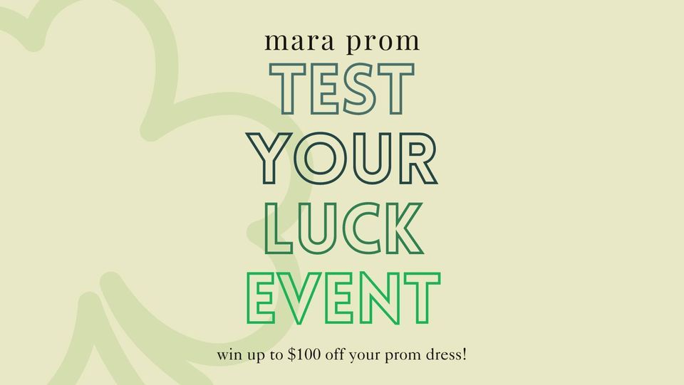 Test Your Luck Prom Dress Event , Cardigan, Charles City, 14 March 2024 ...