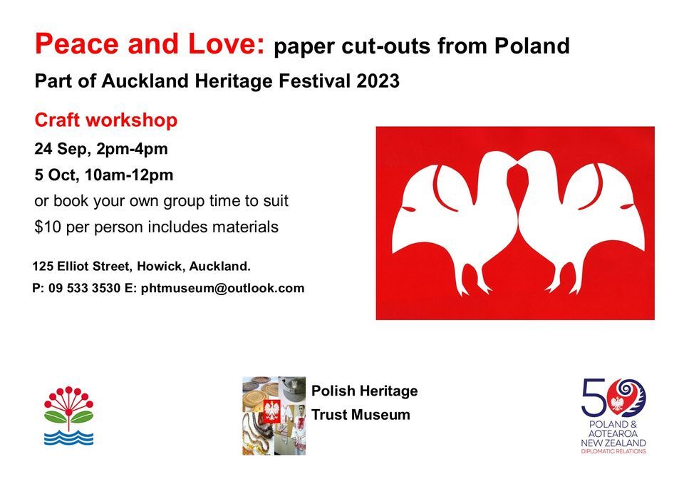 Peace and Love paper craft. Part of Akl Heritage Festival 2023., Polish ...