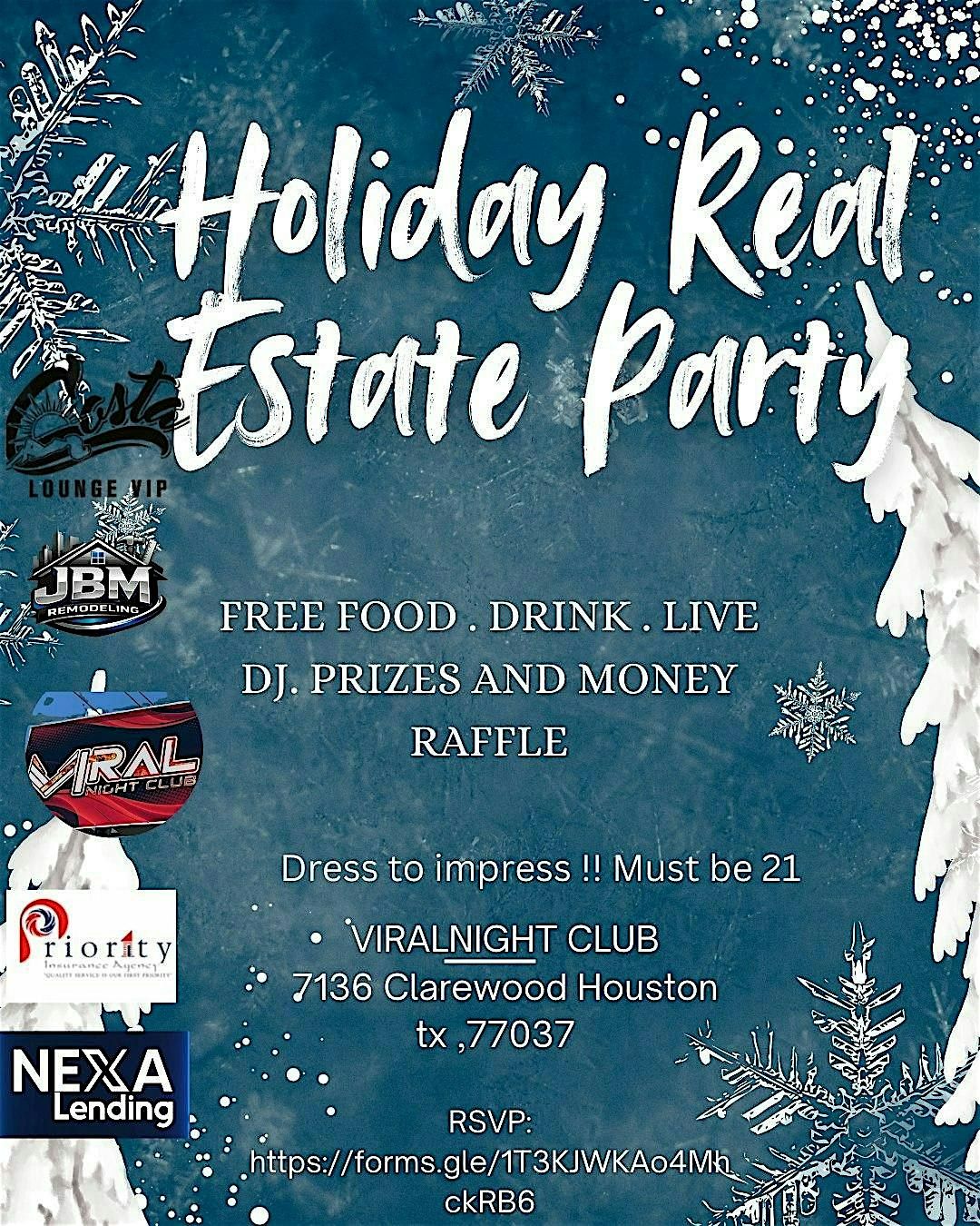 Holiday Real Estate Party, Viral NightClub, Houston, 29 December 2025 ...