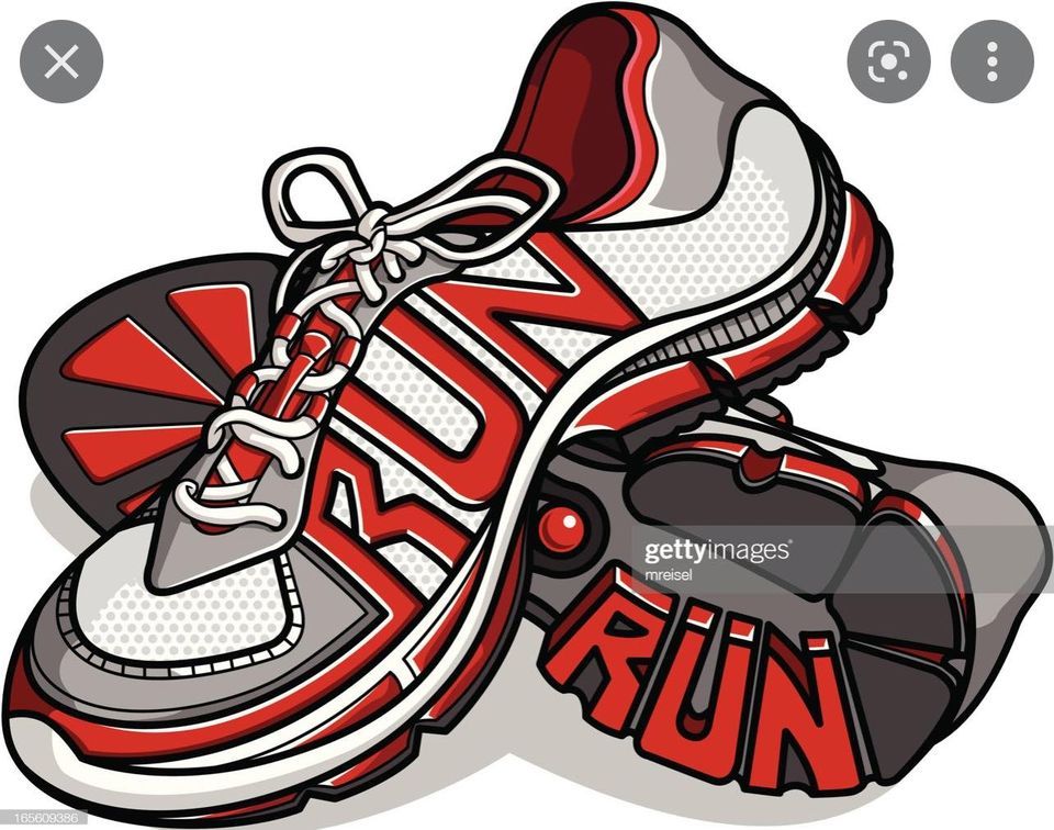 Cross Country Running Shoes Clip Art