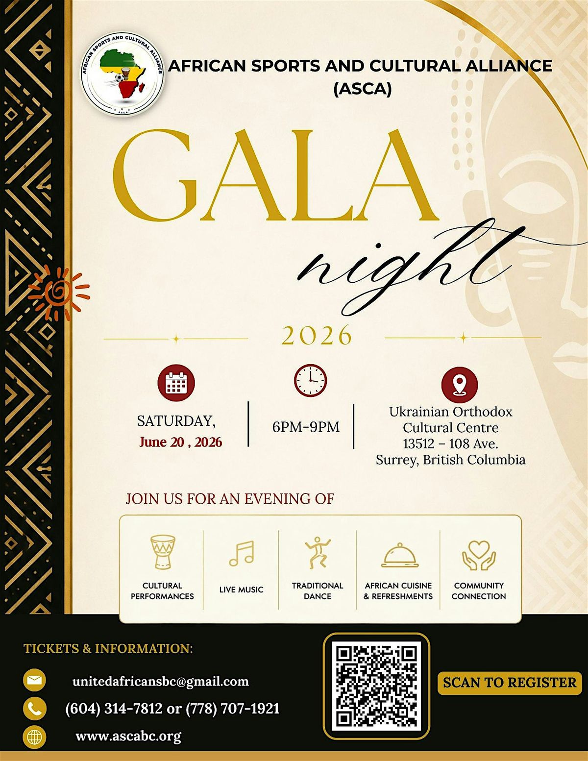 ASCA Gala Night 2026, 13512 108 Ave, Surrey, 20 June 2026 | AllEvents