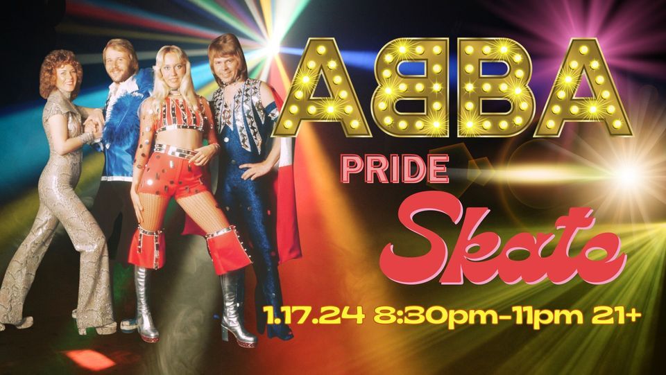 ABBA Pride Skate, Southgate Roller Rink, White Center, 17 January 2024 ...