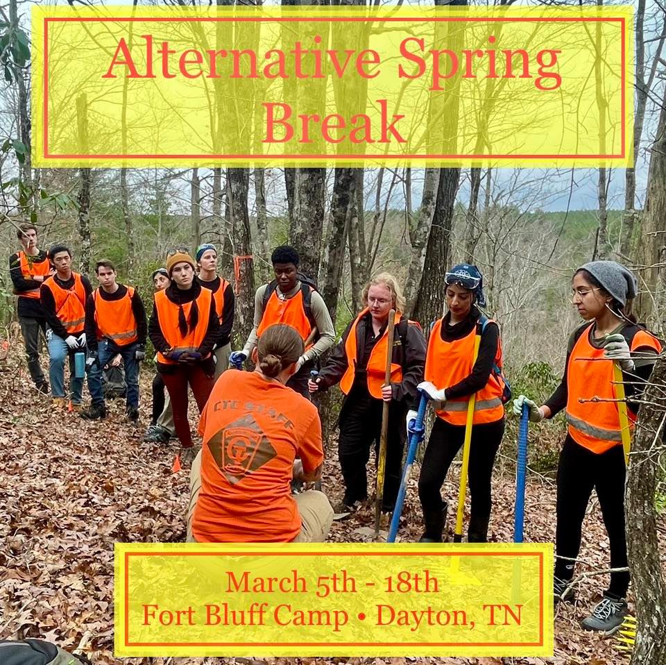Alternative Spring Break 2023, Fort Bluff Camp, Dayton, 5 March to 18 ...