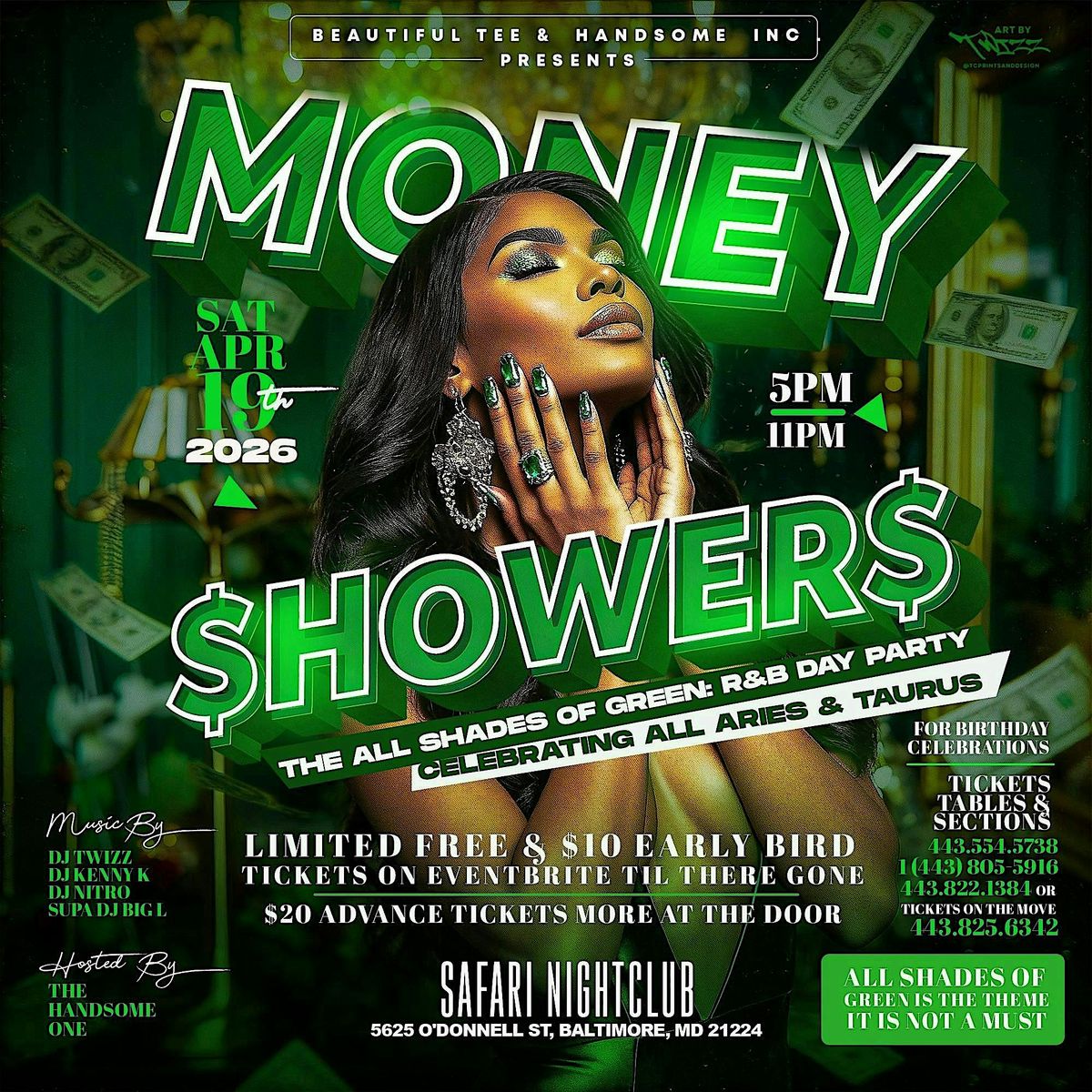 MONEY SHOWERS: ALL SHADES OF GREEN R&B DAY PARTY, Safari Club ...