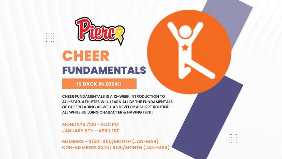 Cheer FUNdamentals , Pierce Athletics, Freeport, January 8 2024 ...