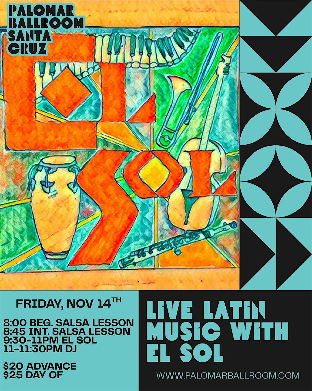 Salsa Classes & Live Latin Music Dance Party with El Sol, Palomar ...