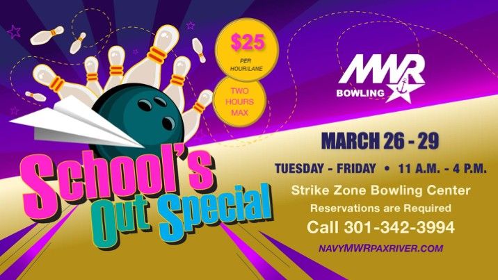 Spring Break Bowling Special, 47382 Keane Rd, Patuxent River, MD 20670 ...