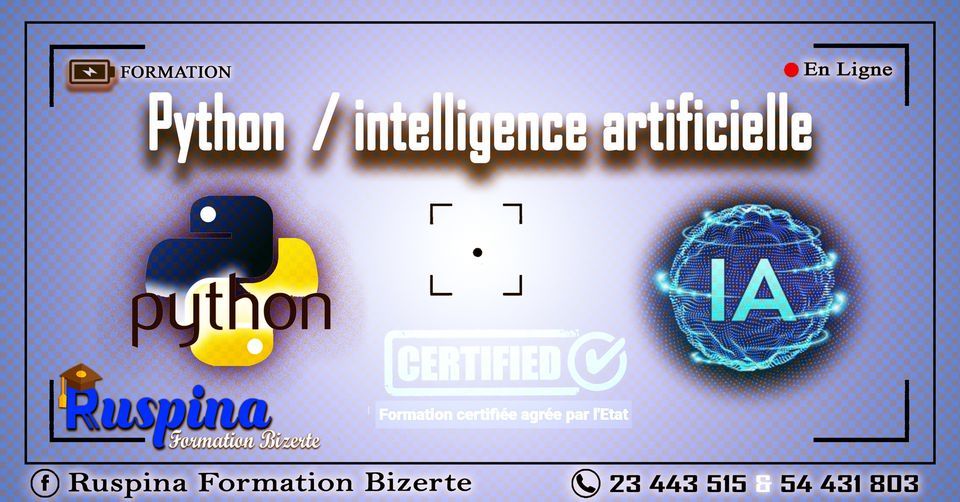 Formation en Ligne 50 heures entre python et intelligence artificielle ...