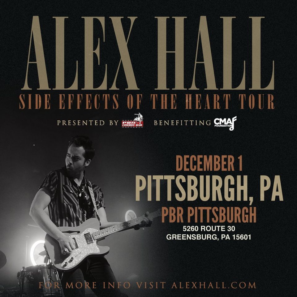 Alex Hall Concert, PBR Pittsburgh, Greensburg, 1 December 2023 ...