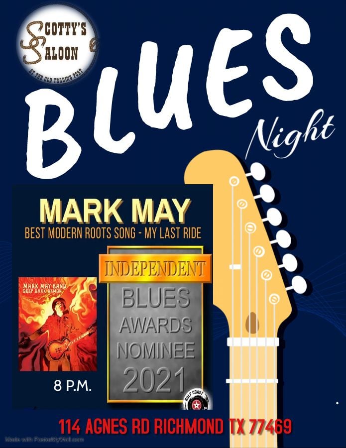 BLUES NIGHT WITH THE MARK MAY BAND, Scotty's Saloon, Thompsons ...