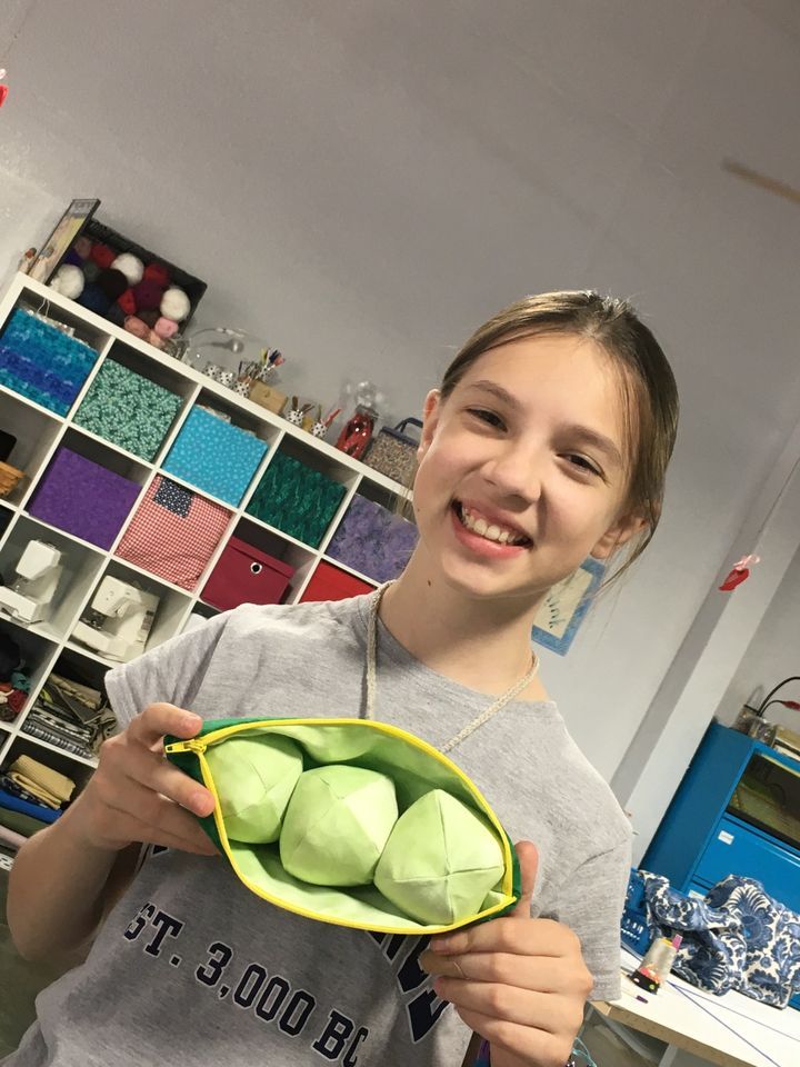 Peas in a Zipper Pod-- Saturday Sewing For Kids, Abby's Attic Sewing ...