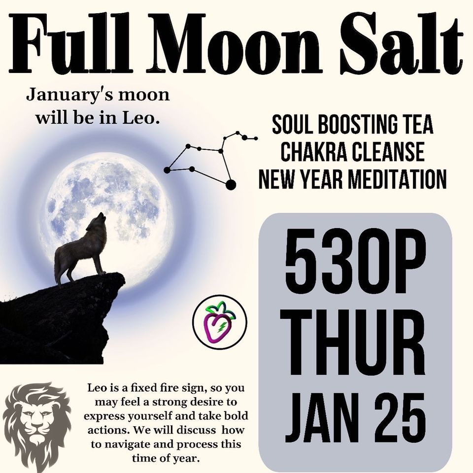 Full Moon Salt- January, The Electric Strawberry , Hot Springs National ...