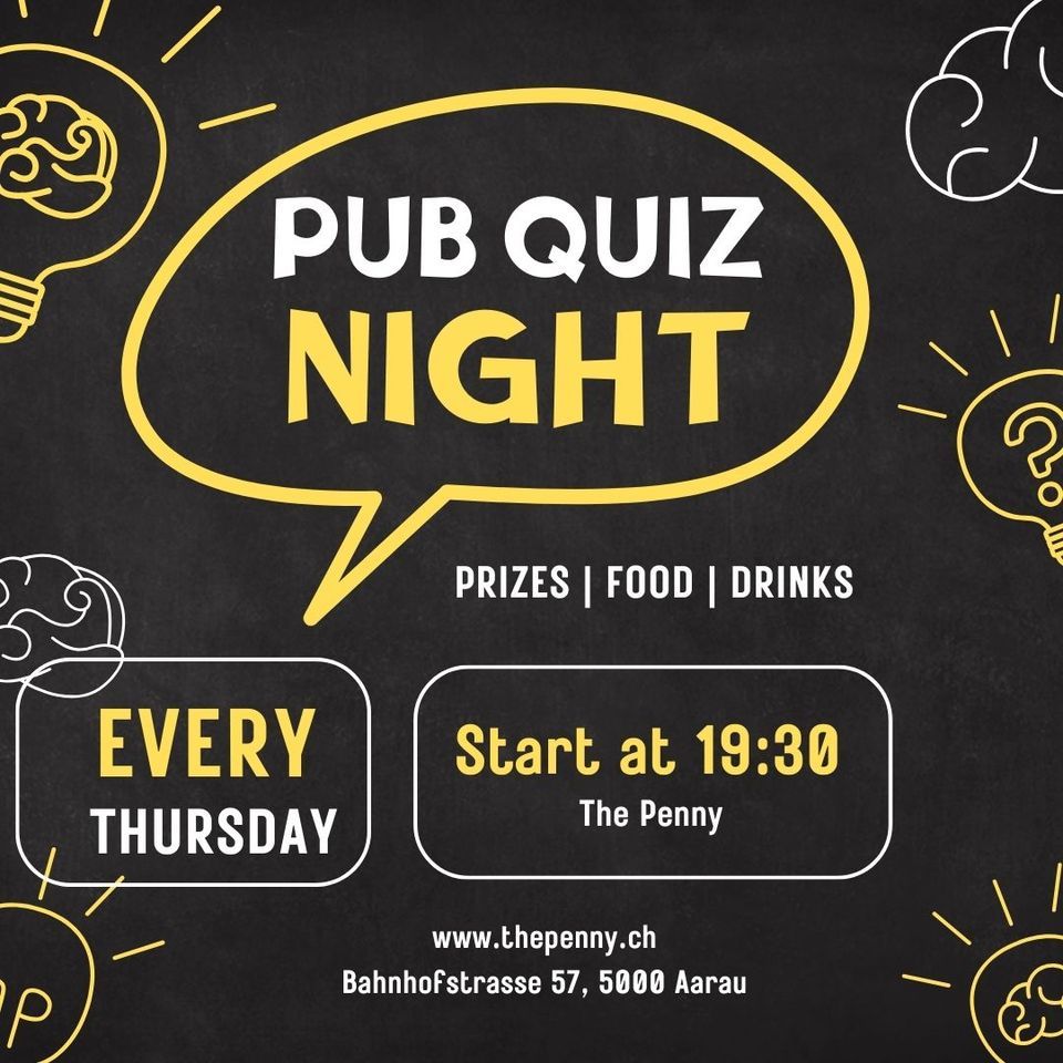 Penny Quiz Night, The Penny, Aarau, 29 February 2024 | AllEvents