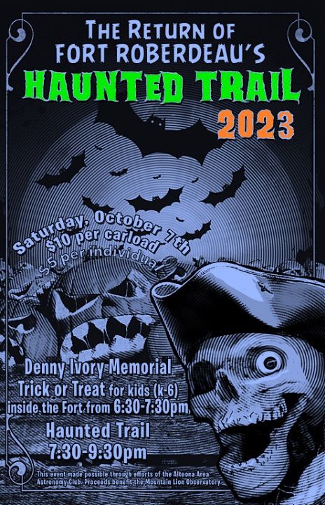 7th Annual Haunted Fort Roberdeau + Denny Ivory Trick-or-Treat Night ...