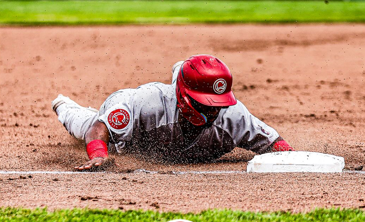 Cleburne Railroaders at Winnipeg Goldeyes at Blue Cross Park, Blue ...