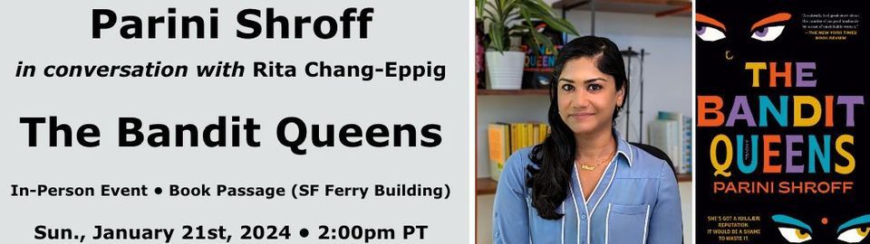 Parini Shroff Author Event, Book Passage Ferry Building, San Francisco ...