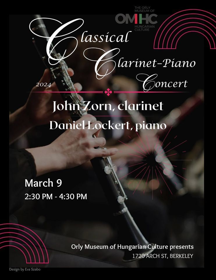 John Zorn - Daniel Lockert: Clarinet- Piano Concert at the Orly Museum ...