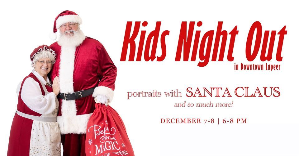 Kids Night Out with Santa Claus, thewhitneycas, Hadley, December 7 to ...