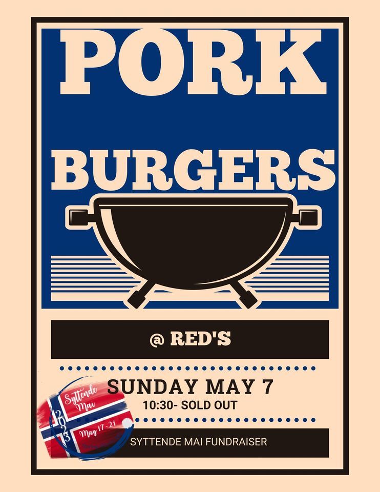 Pork Burger Fundraiser, Red's IGA, Spring Grove, 7 May 2023 | AllEvents.in