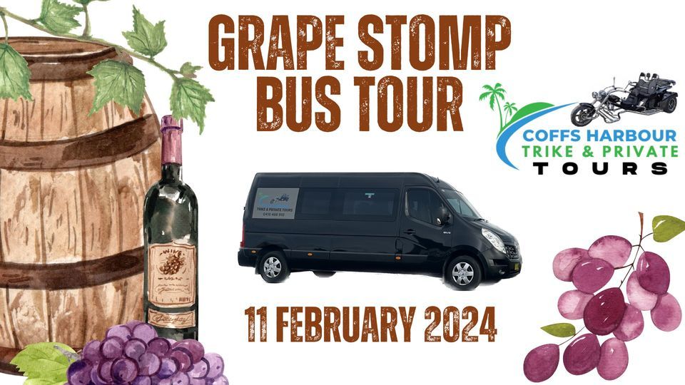 Grape Stomp Bus Tour, Bago Maze & Winery, Wauchope, February 11 2024 ...